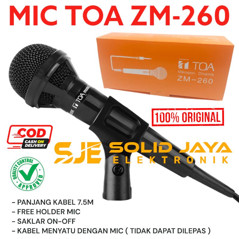 MICROPHONE MIC TOA ZM260 PROFESIONAL DINAMIC MIK ZM-260 ZM 260 - Shop ...
