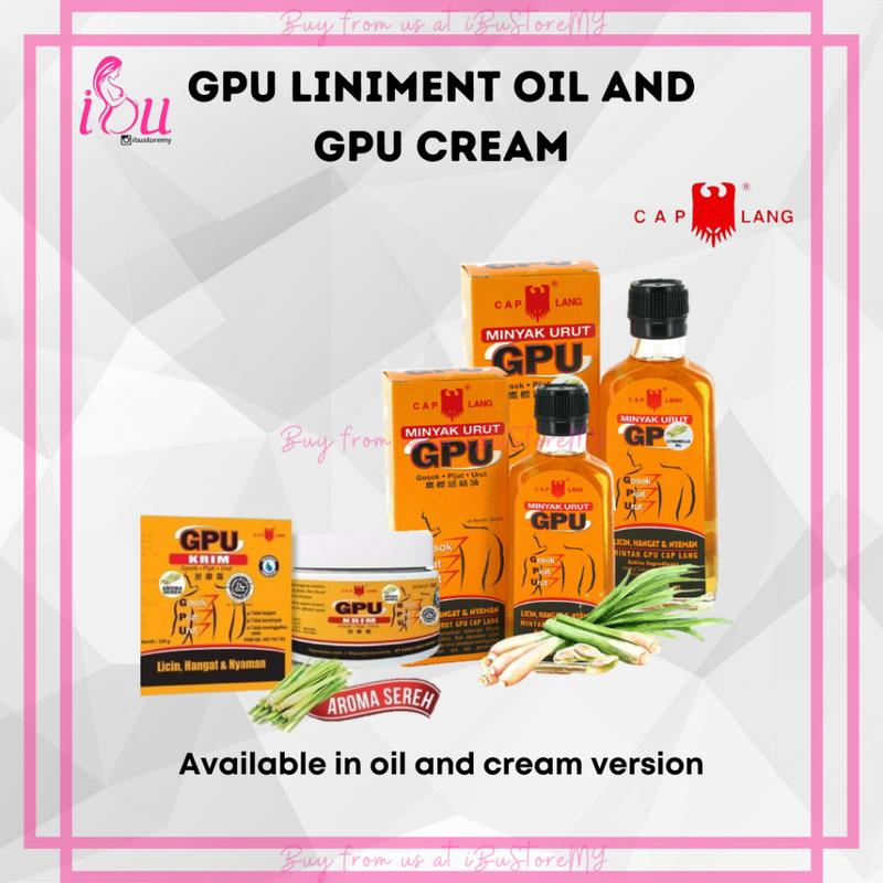 Minyak Urut GPU Gosok Pijat Urut Cap Lang 30ml 60ml GPU Liminent ...