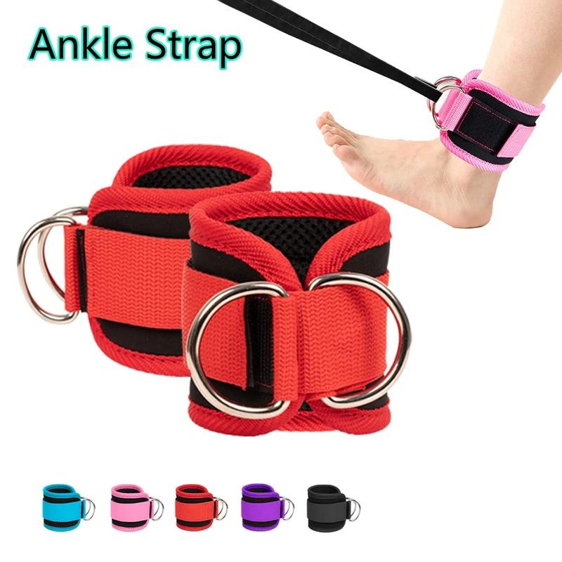 Fitness Ankle Straps Adjustable D-Ring Support Cuffs Gym Leg - TikTok ...