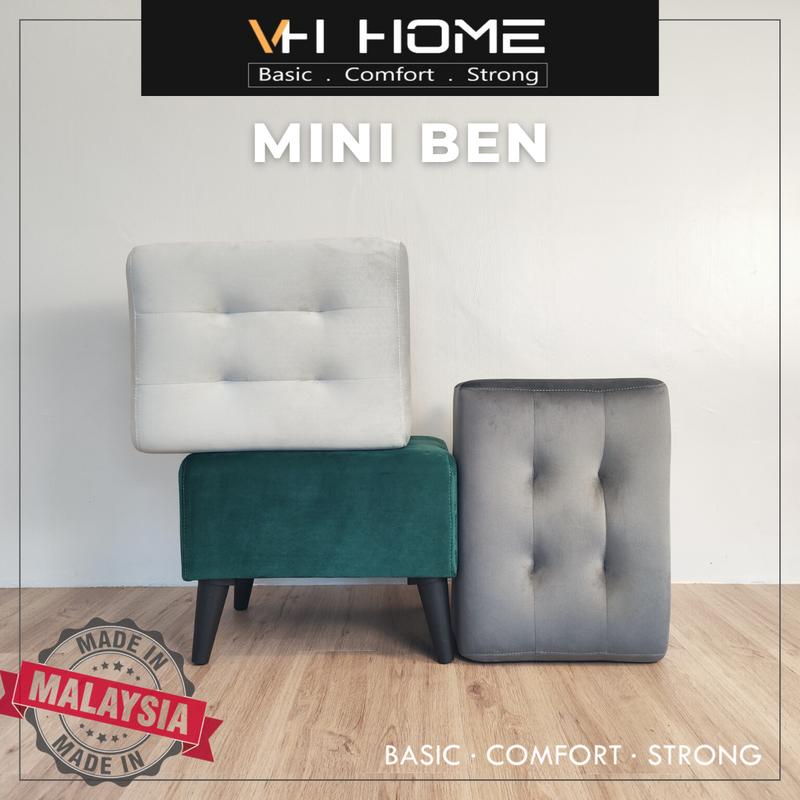 VH MINI BEN Bench Stool Bench Chair Short Stool Kerusi Velve - TikTok ...