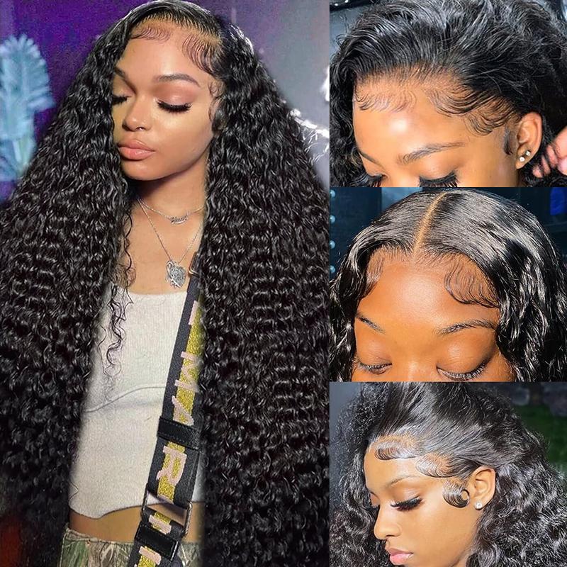 Pizazz Hair 13x6 /13x5 Deep Wave Lace Front Wigs Human Hair Deep ...