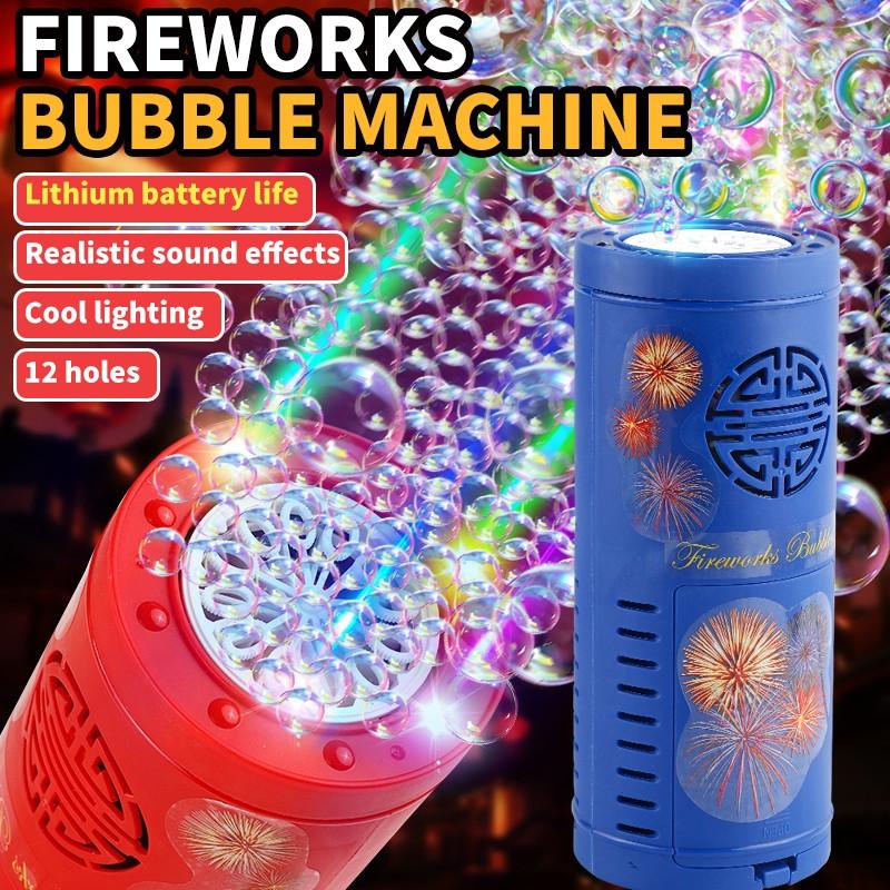 Automatic fireworks bubble machine toy with music and lights - TikTok ...