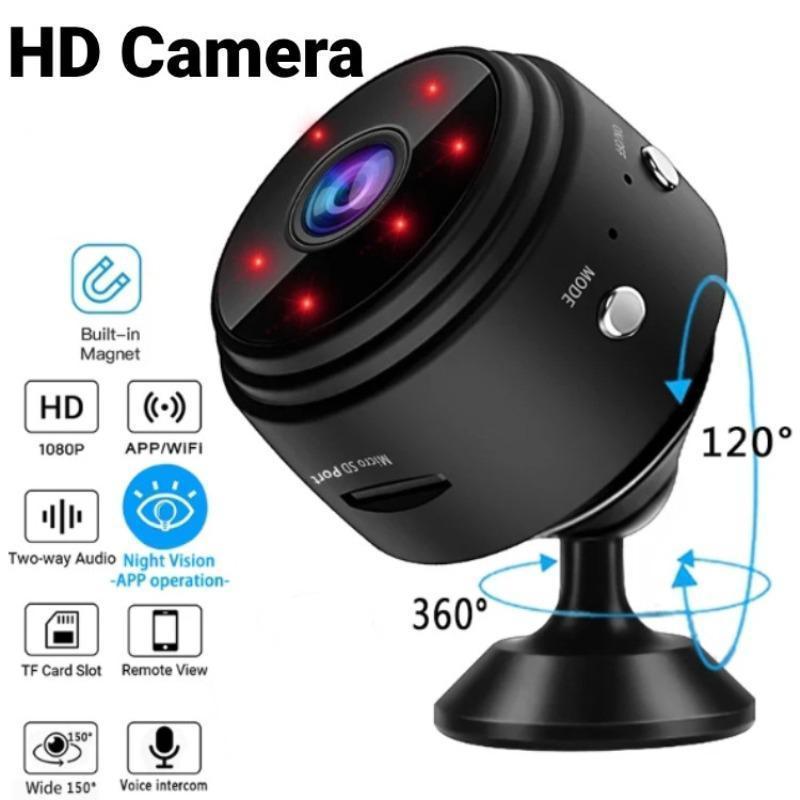 Perakam Kamera Mini WiFi, A9, untuk Pemantauan Keselamatan, Kamera ...