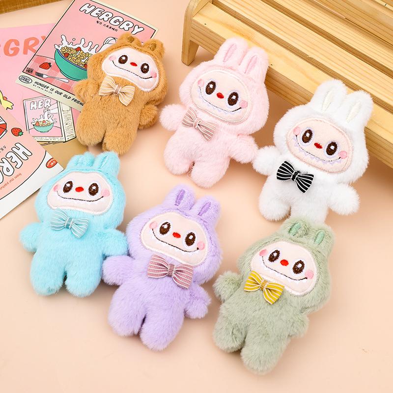 Cartoon Labubu Plush Toys Doll Keychain Kawaii Anime Pendant - TikTok ...