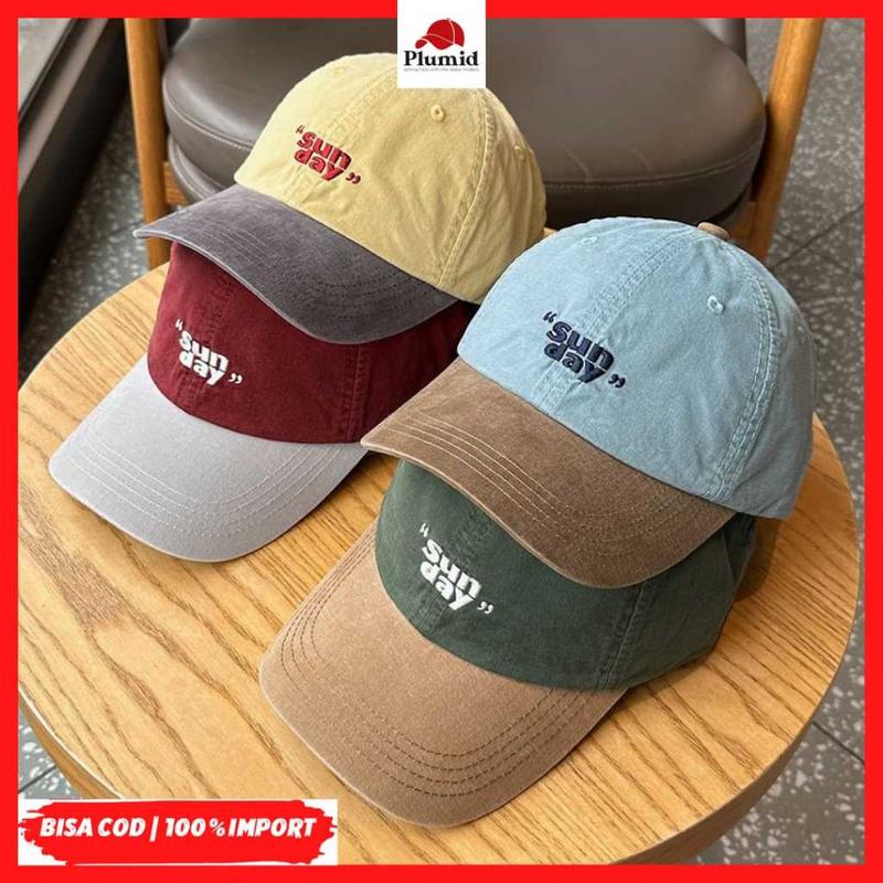 PLUMID - Topi baseball impor twotone topi pria wanita katun premium ...