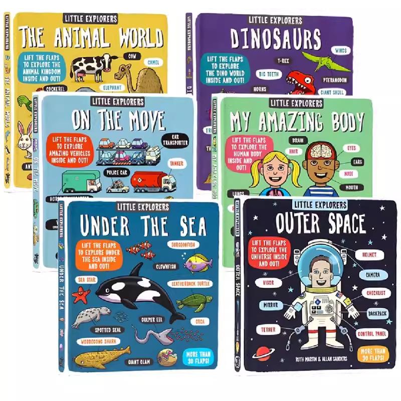 Little Explorer Series Popular Science Flip Books 6 Volumes Kids Books ...