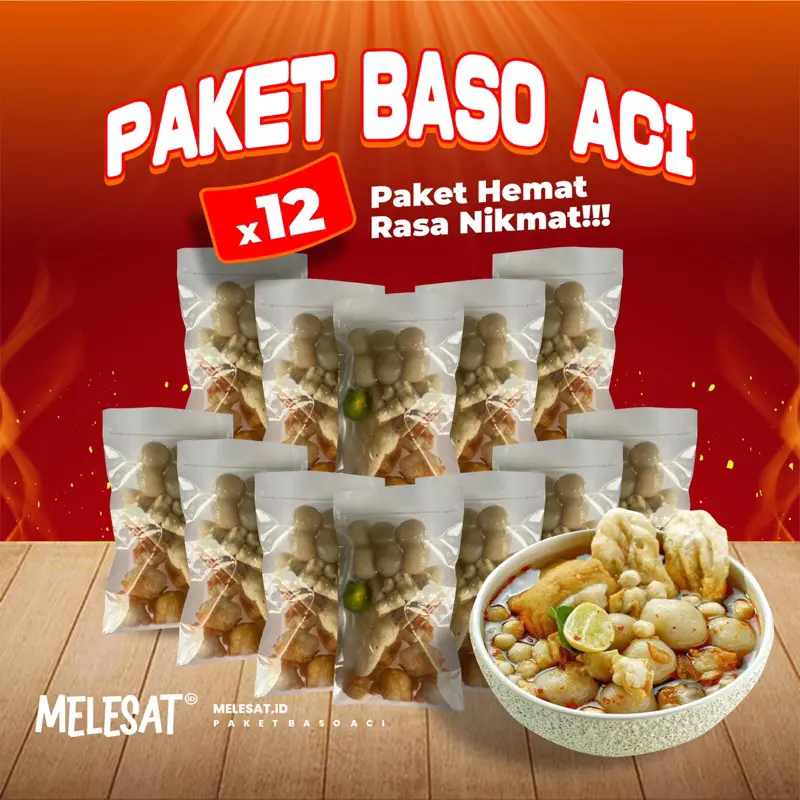 Baso aci paket 12 bungkus hemat | baso aci hot jeletot - Shop | Tokopedia