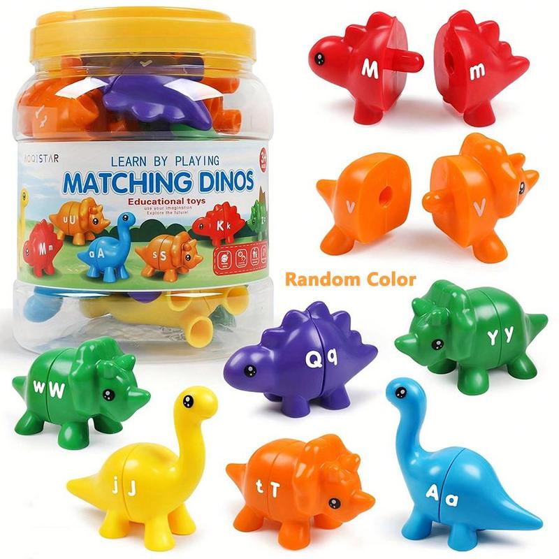 Dinosaur Design Alphabet Matching Game, Matching Letters Gam - TikTok Shop