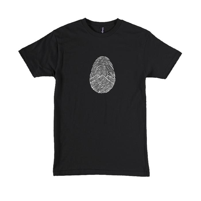 Jual Wheelger Fingerprint T-shirt - Black (KAOS GUNUNG) - Kota ...