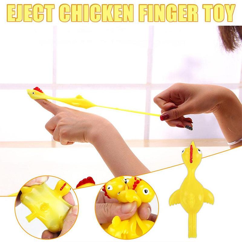 Fun Flying Turkey Chicken Yellow Chicken Finger Flying Finge - TikTok ...