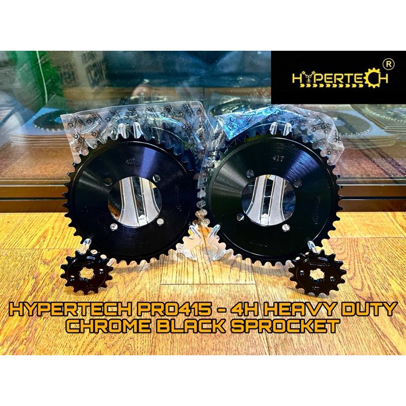 HYPERTECH PRO 415 4H HEAVY DUTY CHROME BLACK HITAM SPROCKET LC135/RXZ ...