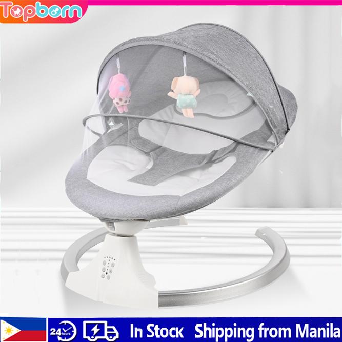 Topborn Baby Swing Rocker Cradle Electric Adjustable Rocking - TikTok ...