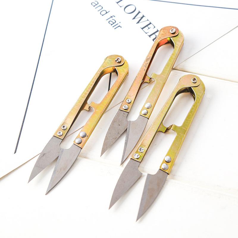 Yellow Scissors Thread End Scissors Cross Stitch Scissors U-Shaped ...