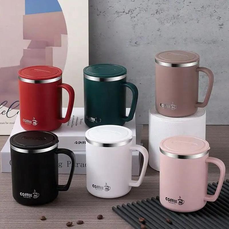 Cawan Kopi Bertebat, Fesyen, Kapasiti 480Ml, Dengan Pemegang - TikTok Shop Malaysia