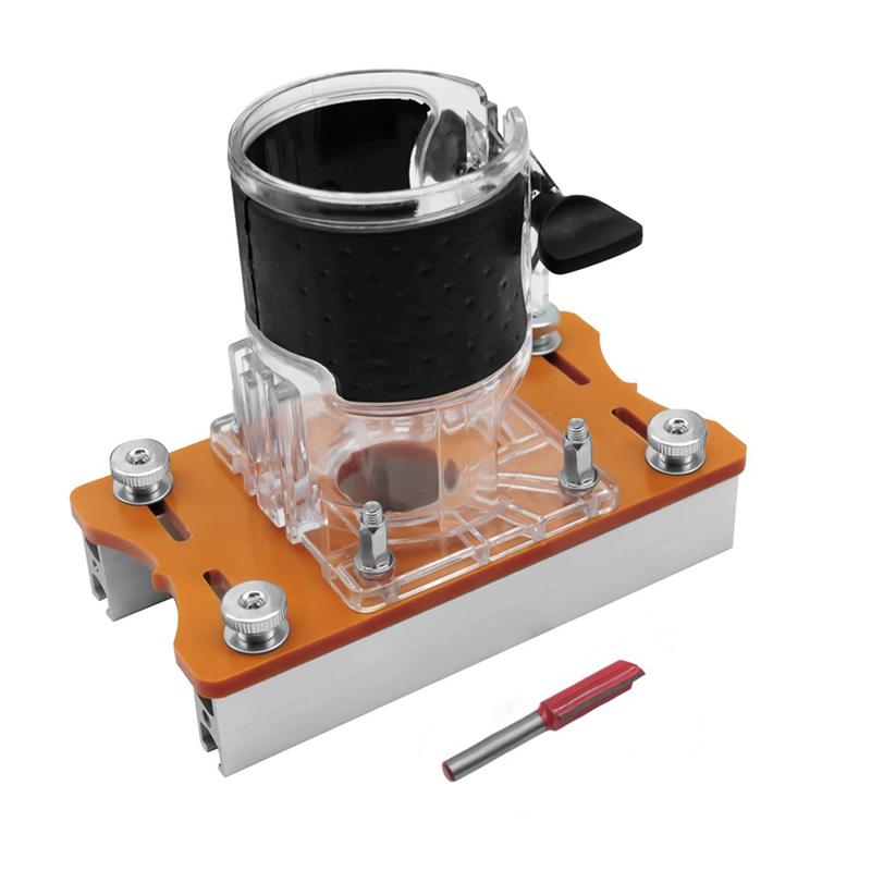 2 in 1 Invisible Fastener Slotting Bracket, Woodworking Router - TikTok ...