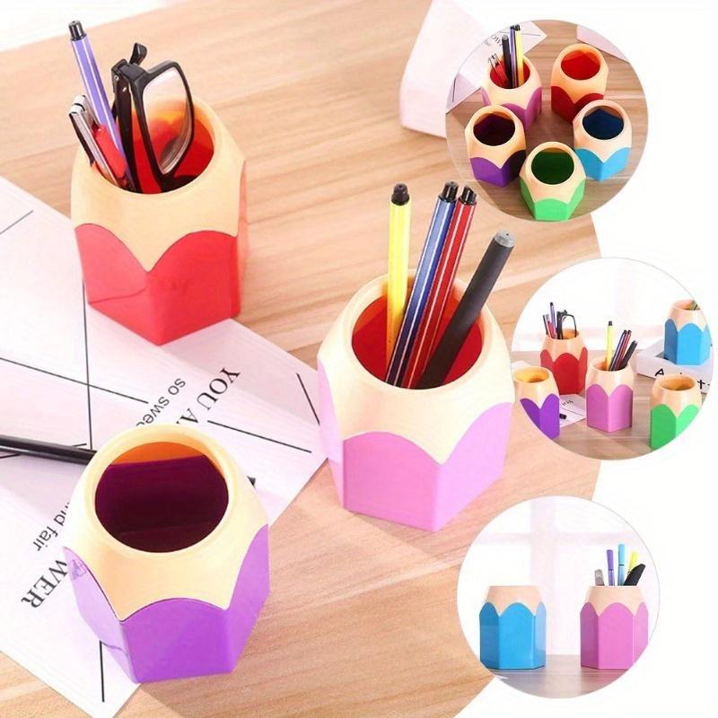 1pc Creative Pen Vase Pencil Pot Makeup Brush Holder Stationery ...