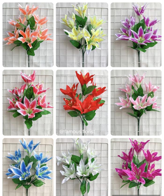 Promo BUNGA LILY BINTIK ARTIFICIAL K6 - Kota Makassar - famousflorist ...