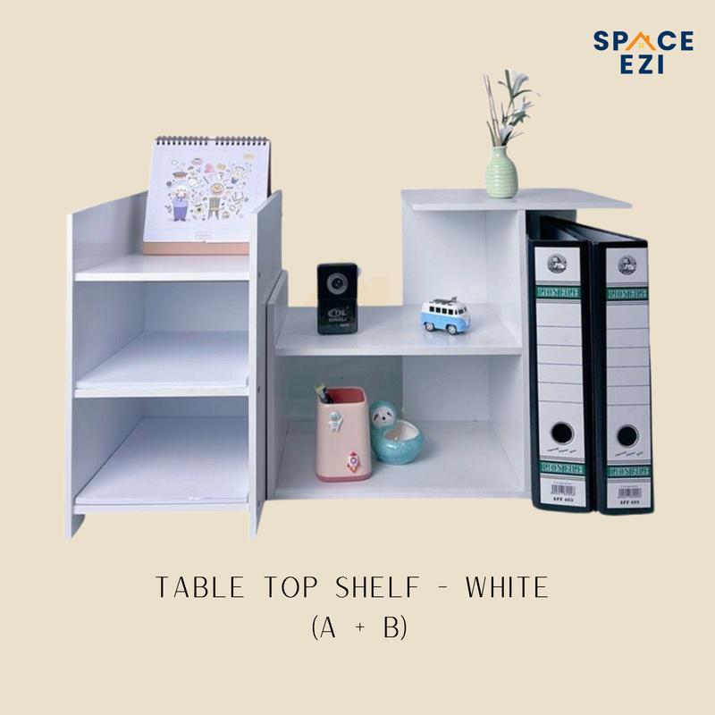 Space Ezi Multipurpose Table Shelf Storage Organizer White - TikTok ...