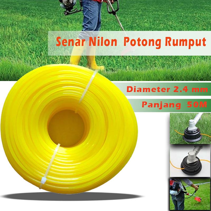 50 Meter Tali Senar Potong Rumput / Senar Nilon Potong Rumput - Shop ...