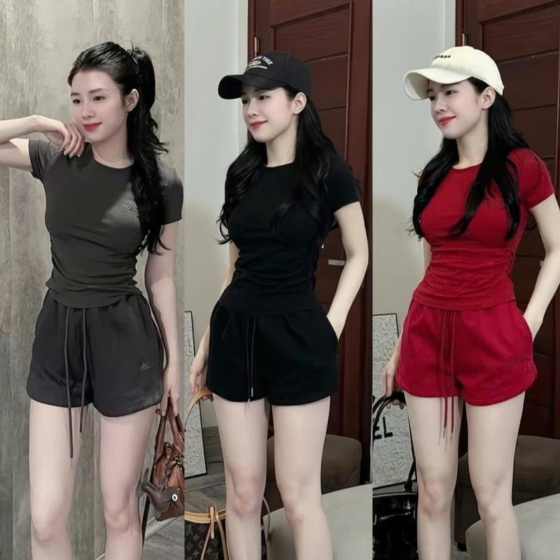 Sét Bộ Bad Đùi Thêu Nổi Áo Zip Mix Quân Umi Dành Cho Nữ Mặc Hè - TikTok ...