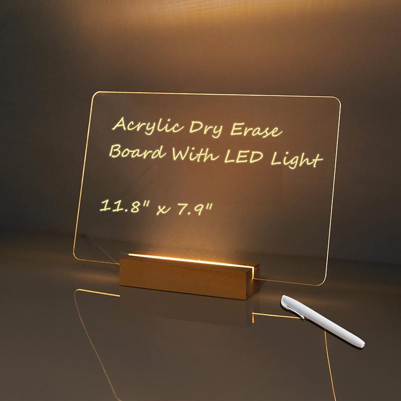 Transparent note message board lighting board sticky note square ...