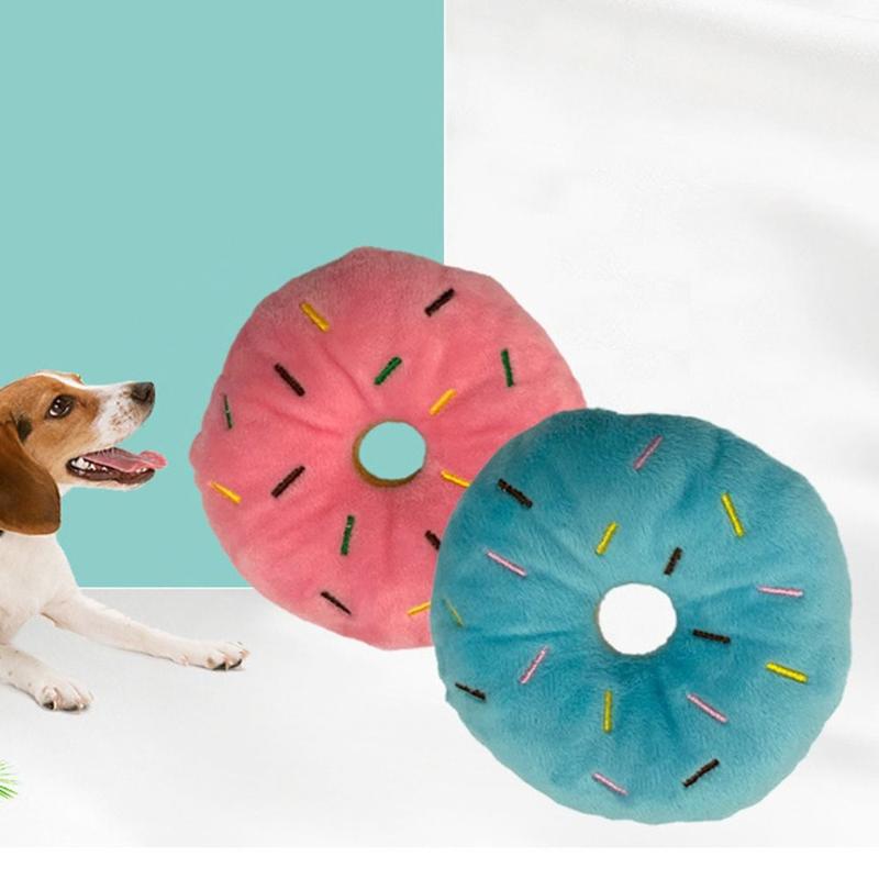 Mainan Mengunyah Anjing, Variasi Donat, Interaktif, Sesuai untuk ...