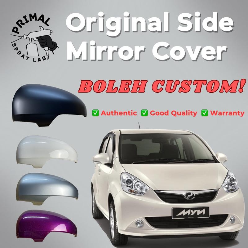 Perodua Myvi Side Mirror Cover with Custom Paint | Model: Lagi best ...