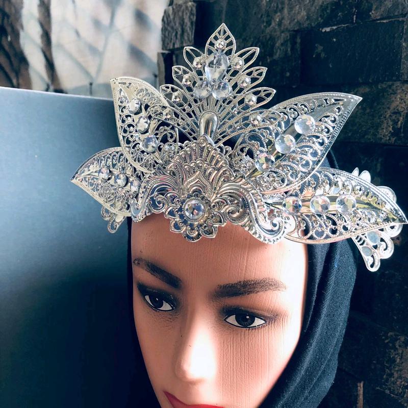 Siger/siger tari (DAUN SILVER)/mahkota tari /adat sunda Perempuan ...