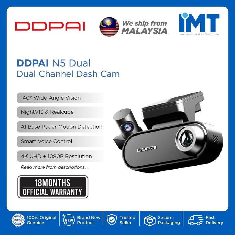 DDPAI N5 Dual Dash Cam | 4K UHD Resolution | AI Motion Detec - TikTok ...
