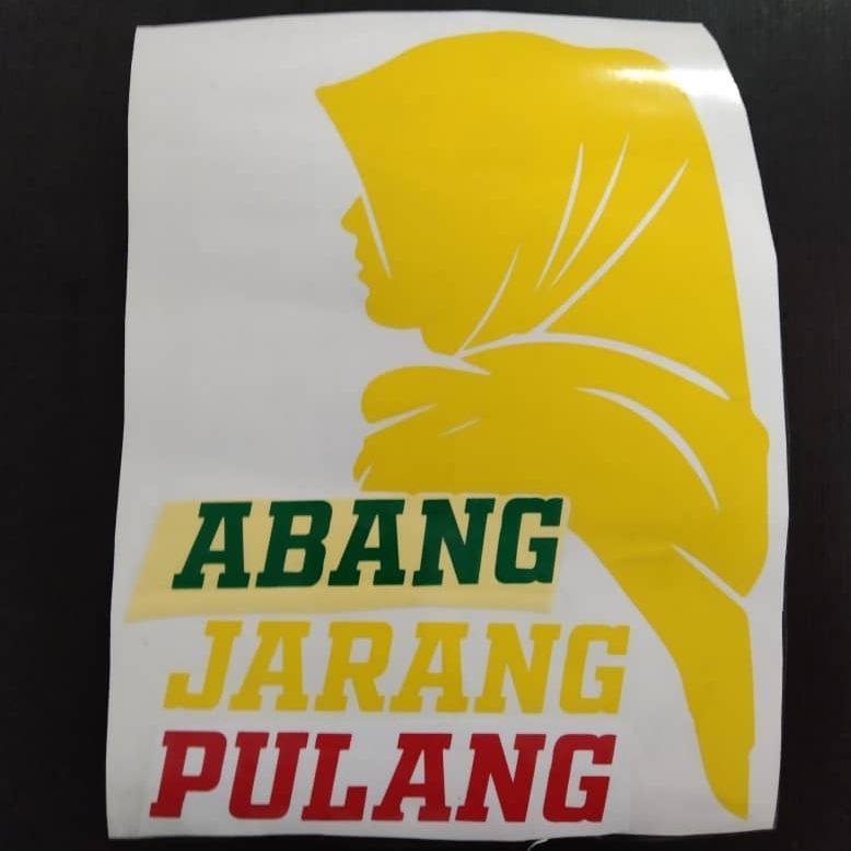 abang jarang pulang stiker cermin Accessories Car - TikTok Shop Malaysia