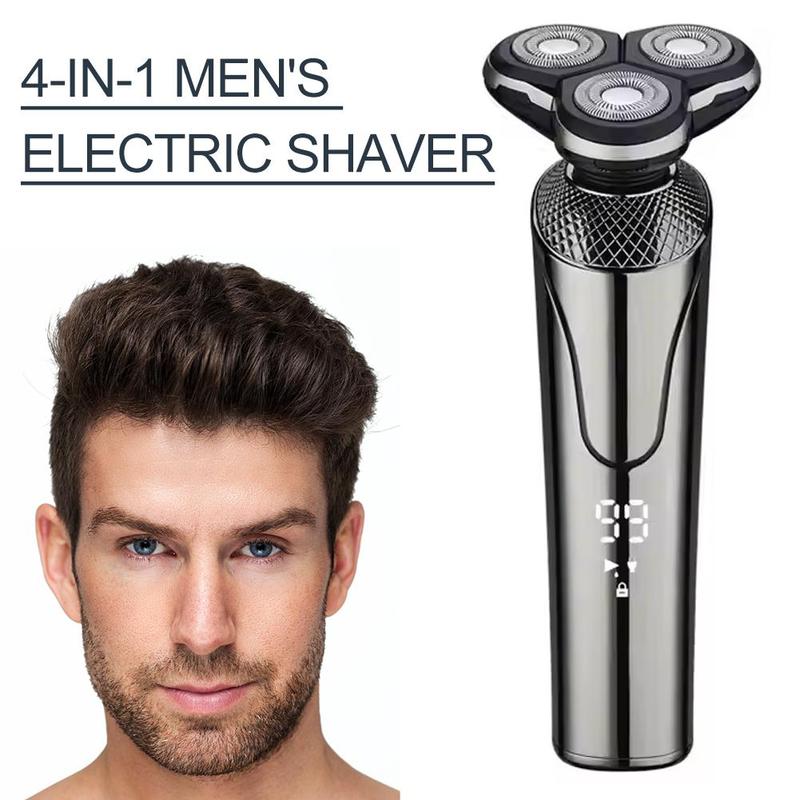 4-in-1 Electric Shaver Rotary Razor Beard Trimmer Rechargeable - TikTok ...