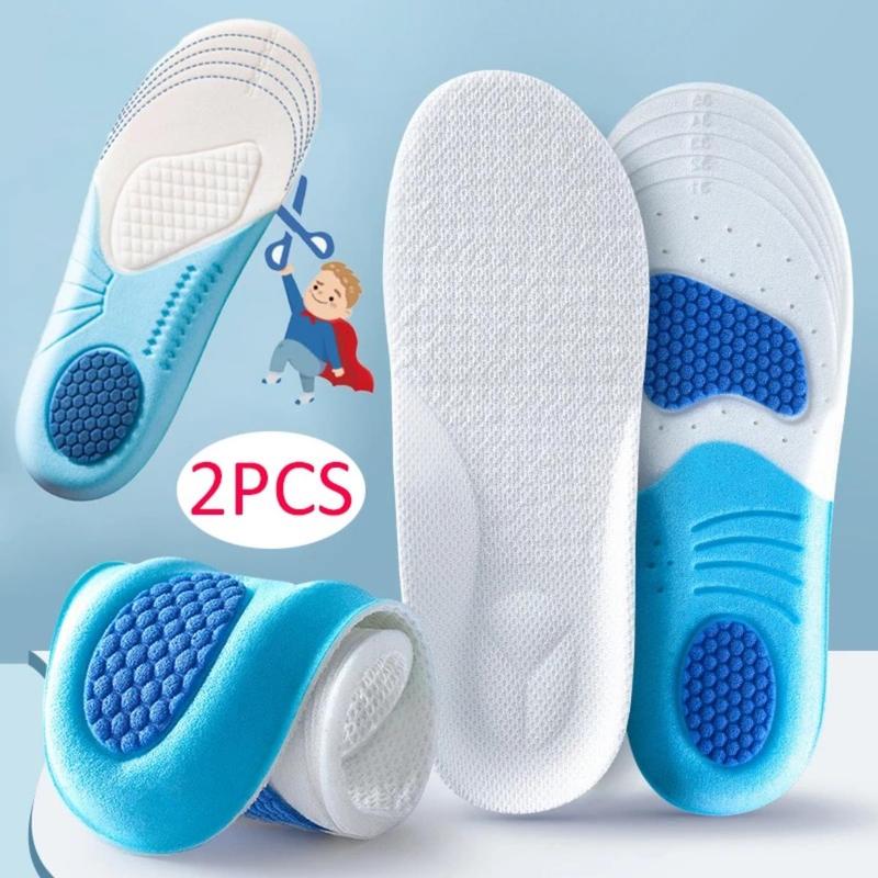 1Pair Cuttable Kids Memory Foam Arch Support Insoles Shock Absorbing ...