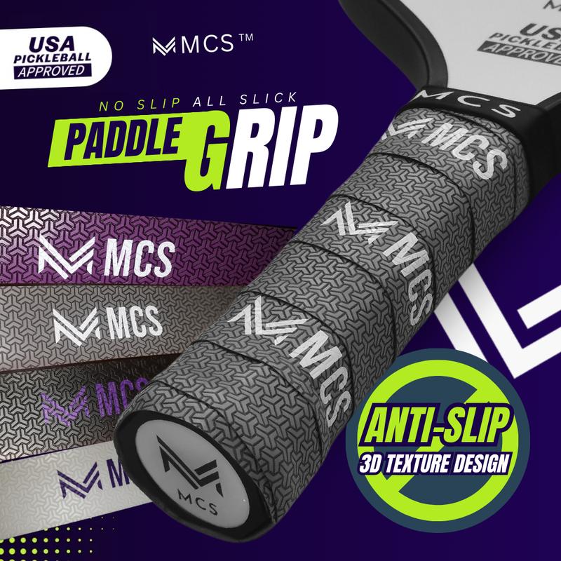 MCS PICKLEBALL 3D Ergonomic Paddle Grip Advanced PU Leather Pickleball - TikTok Shop Malaysia