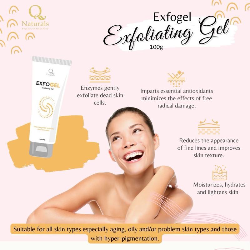 QNATURALS EXFOGEL WHITENING EXFOLIATING GEL 100ML - TikTok Shop Philippines
