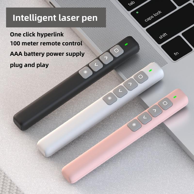 Wireless PowerPoint pen, 2.4GHz, PPT, laser flip pen, USB remote ...