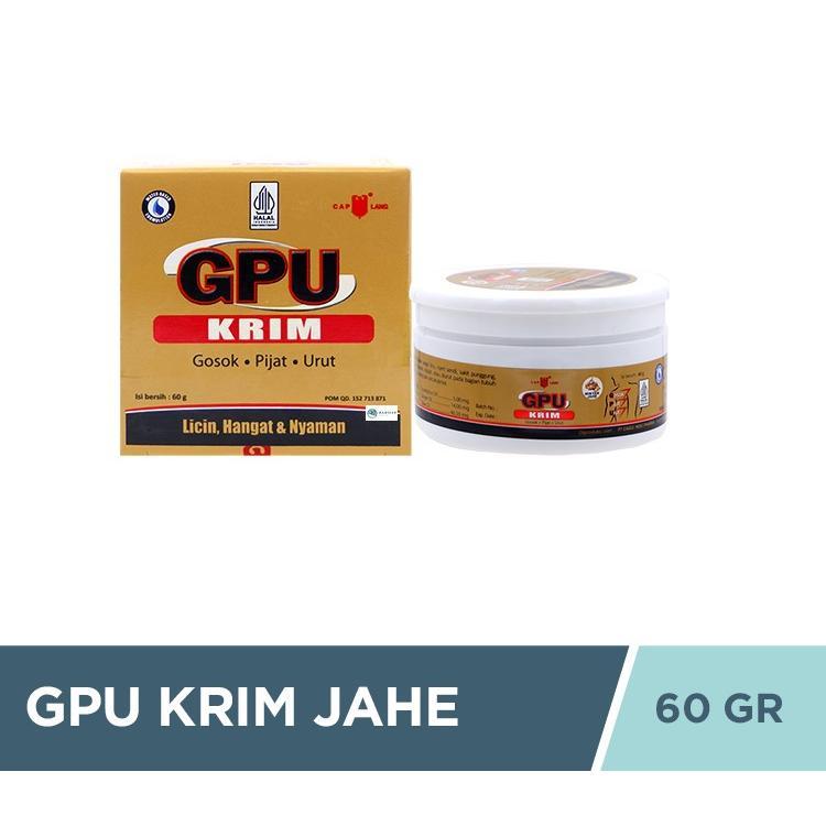 Gpu Krim Jahe 60 Gr - Krim Urut Tidak Lengket dan Berminyak - Shop ...