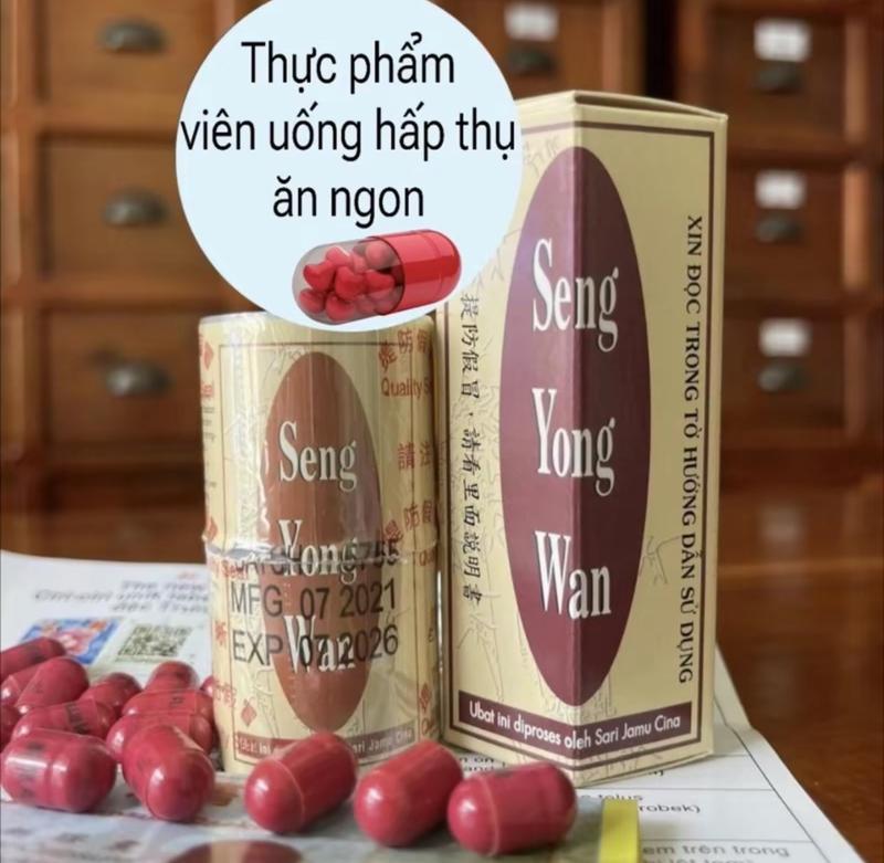 3 Hộp Thực phẩm viên uống ăn ngon seng yong wan bổ sung sức khoẻ ...