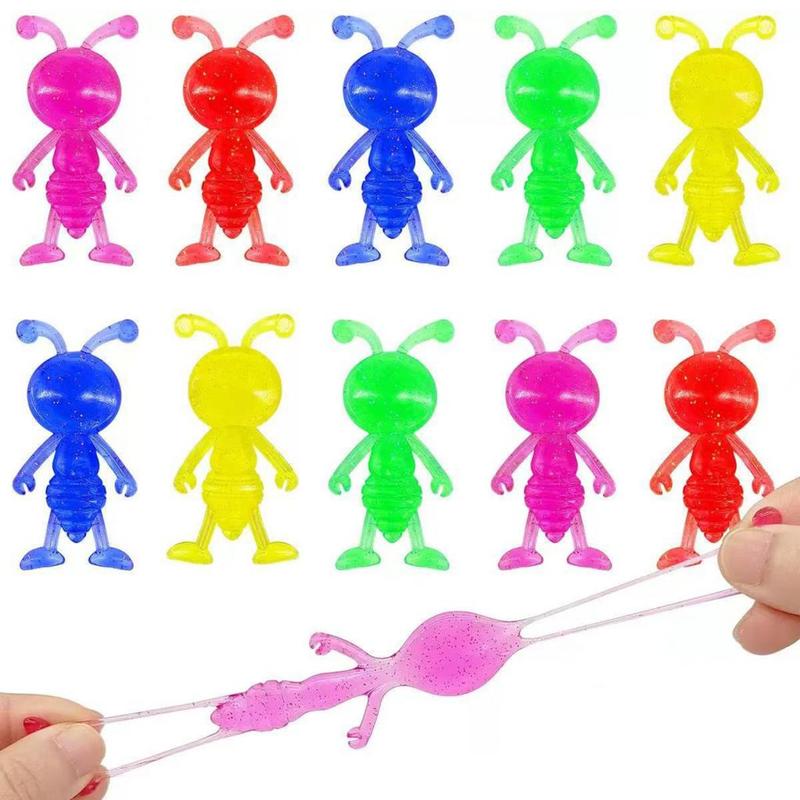 saledow_ Tpr Ant Toy Stretchy Ant Toy 10/20pcs Colorful Tpr Sticky ...