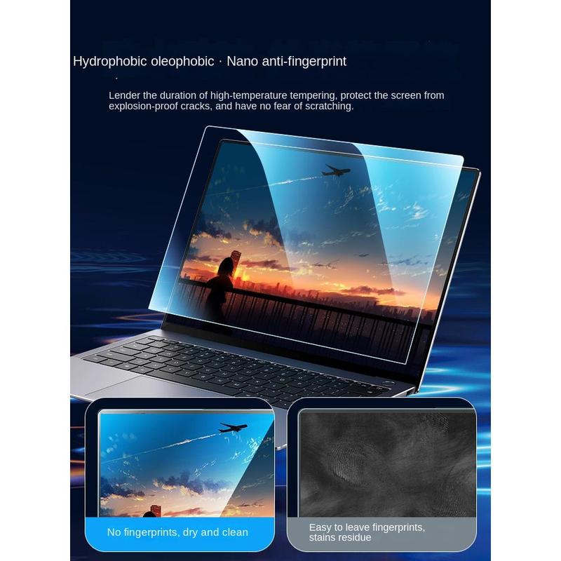 Laptop Green Light Eye-Protection Tempered Screen Protector Film ...