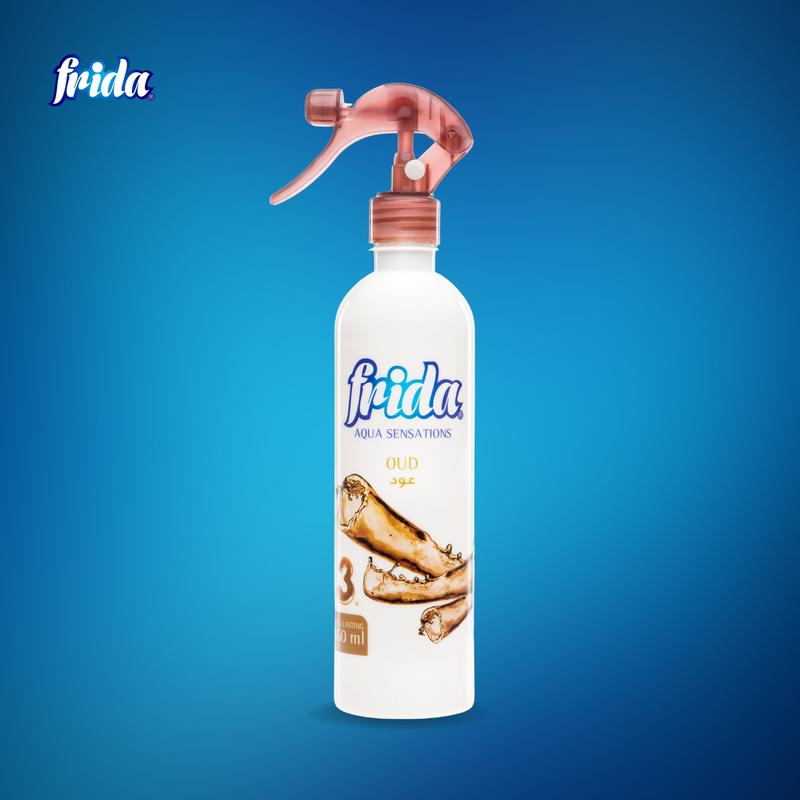Frida [460ml] Air Freshener Oud 0% Alcohol Pet-Friendly 48Hours ...