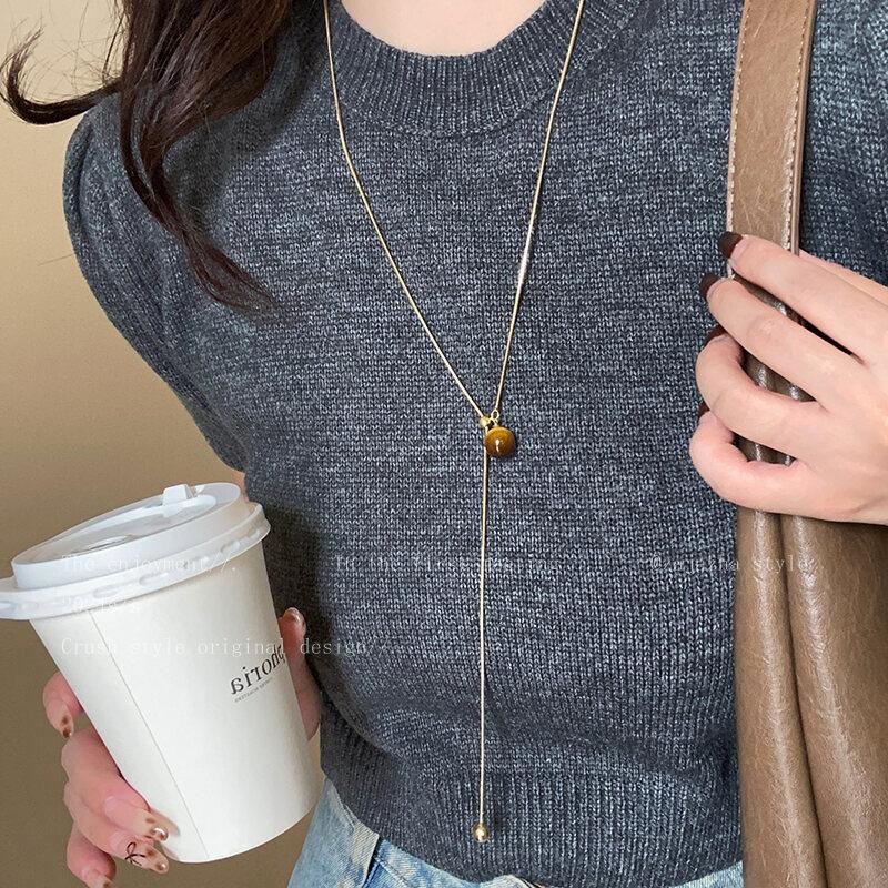 Kalung Rumbai Mata Ayam Maillard, Untuk Wanita, Gaya Retro dan - TikTok ...