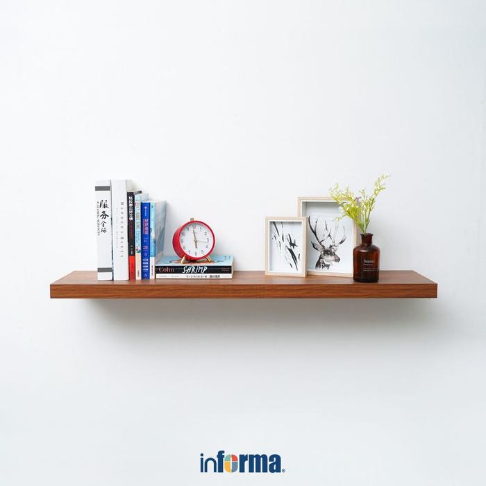 Promo Informa Rak Dinding 100 cm - Cokelat Walnut Ambalan Tempat ...