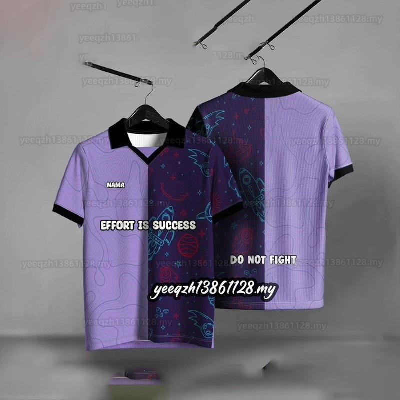 Baju Retro Collar Jersey Muslimah T Shirt Baju Raya Viral Malaysia ...