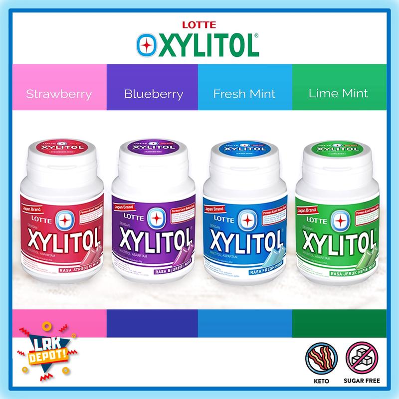 Lotte Xylitol Bottle Chewing Gum (Lime / Fresh / Blueberry / - TikTok ...