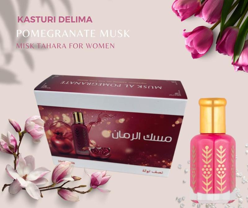 Minyak Pengantin Misk Tahara dengan Aroma Delima, Rose, dan Ocean ...