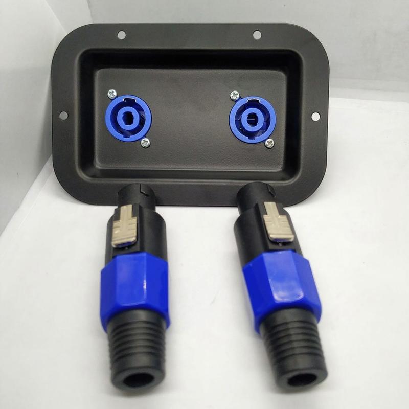 satu set plat besi spikon dan socket speakon biru spicon pla - Shop ...