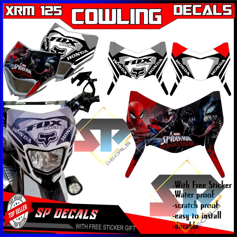 XRM trinity Cowling Headlight Front only sticker decals Hond - TikTok ...