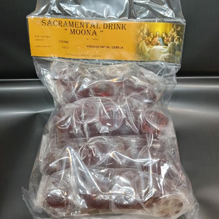 Jual Anggur perjamuan Kudus Moona Cup Isi 100 pc/Perjamuan Kudus ...