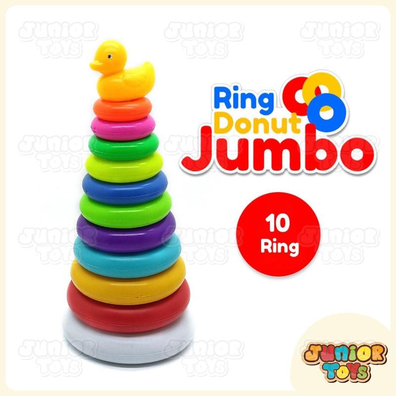 Mainan Donat Susun Jumbo Montessori 1 Tahun Baby Toys Anak Bayi - Shop ...