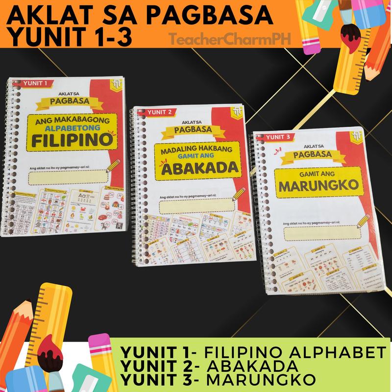 AKLAT SA PAGBASA (Filipino Alphabet, Abakada, Marungko) Laminated ...